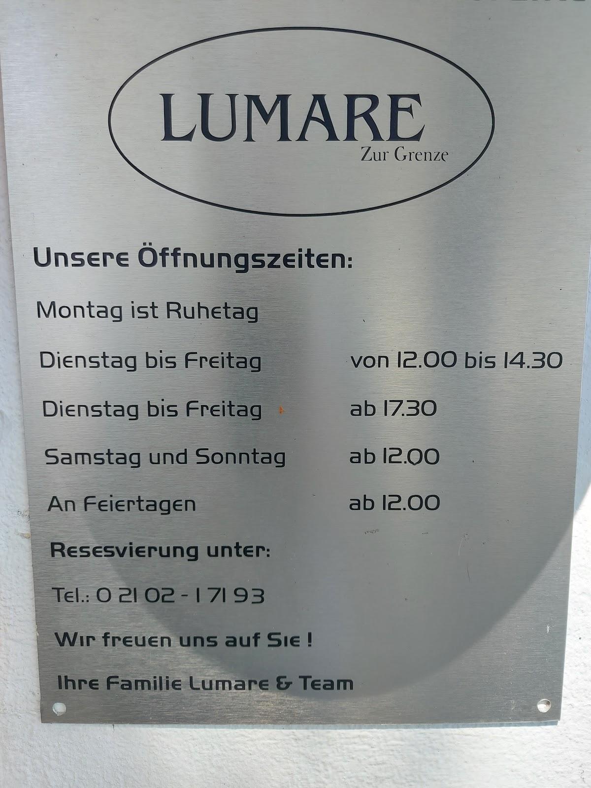 Menu at Restaurante Lumare Zur Grenze, Ratingen