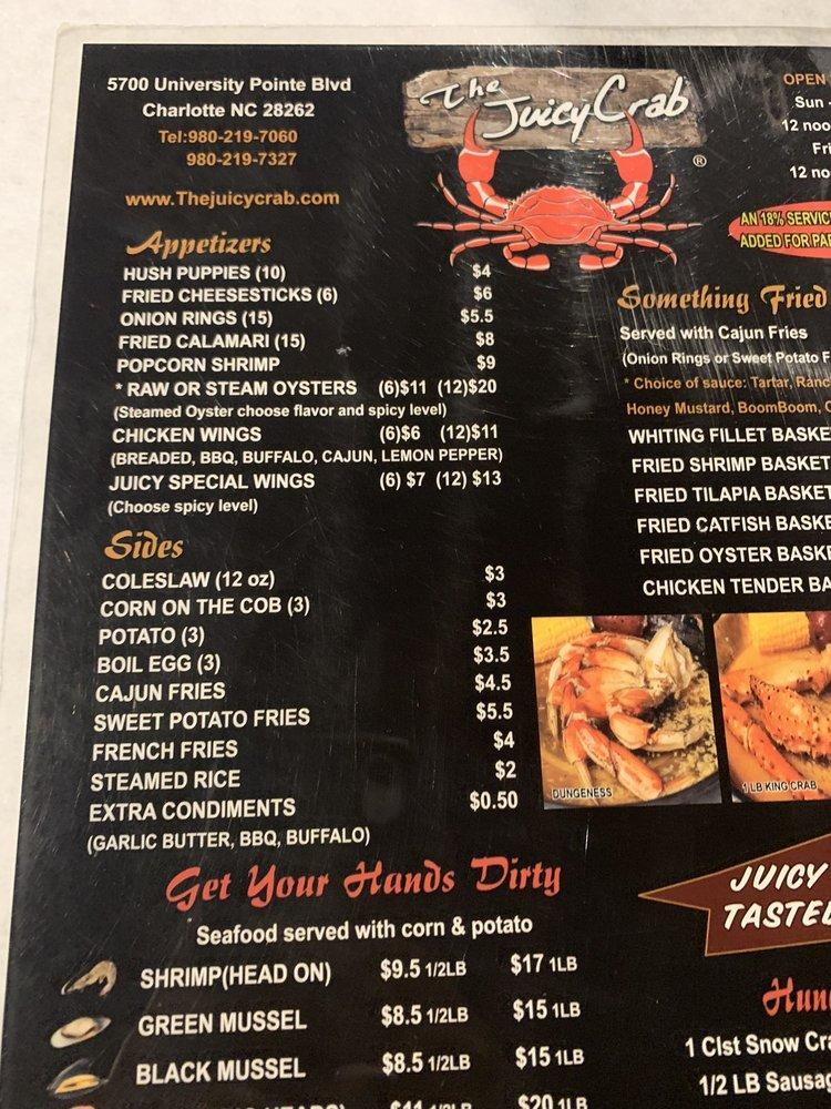 Juicy Crab Menu With Prices at Lisa Post blog