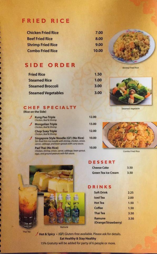 Menu at Mikasa 2 restaurant, Window Rock, 12 AZ-264