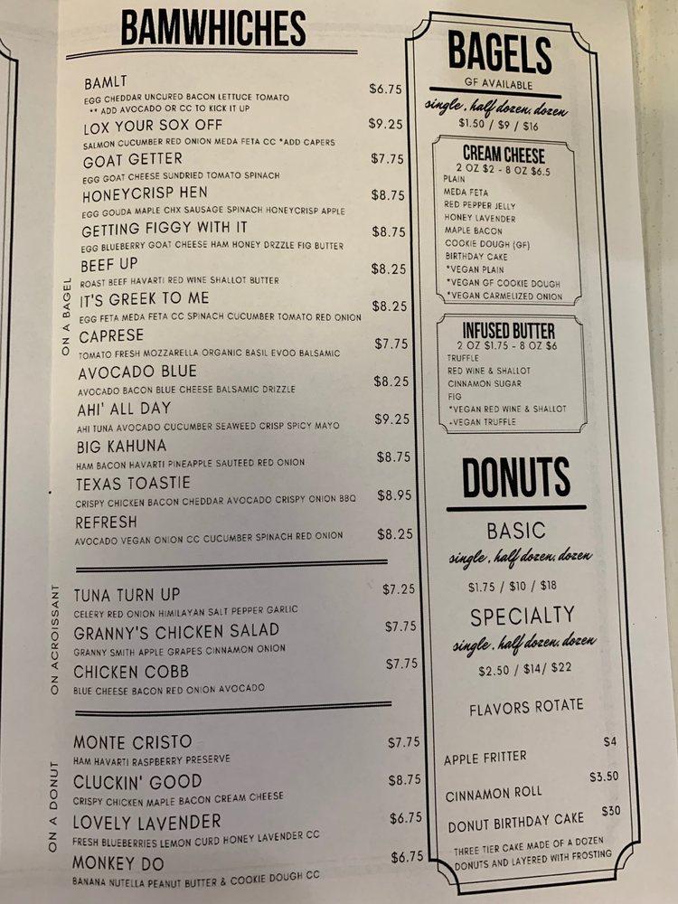 Menu at BAM Bar, New Port Richey, Old County Rd 54