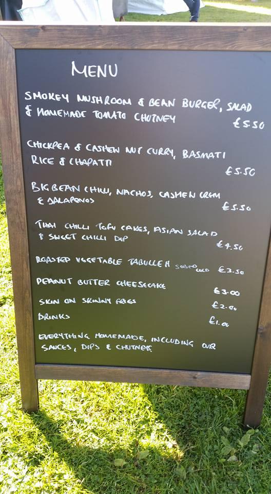Menu at The Ginger Cow UK restaurant, Coalbrookdale