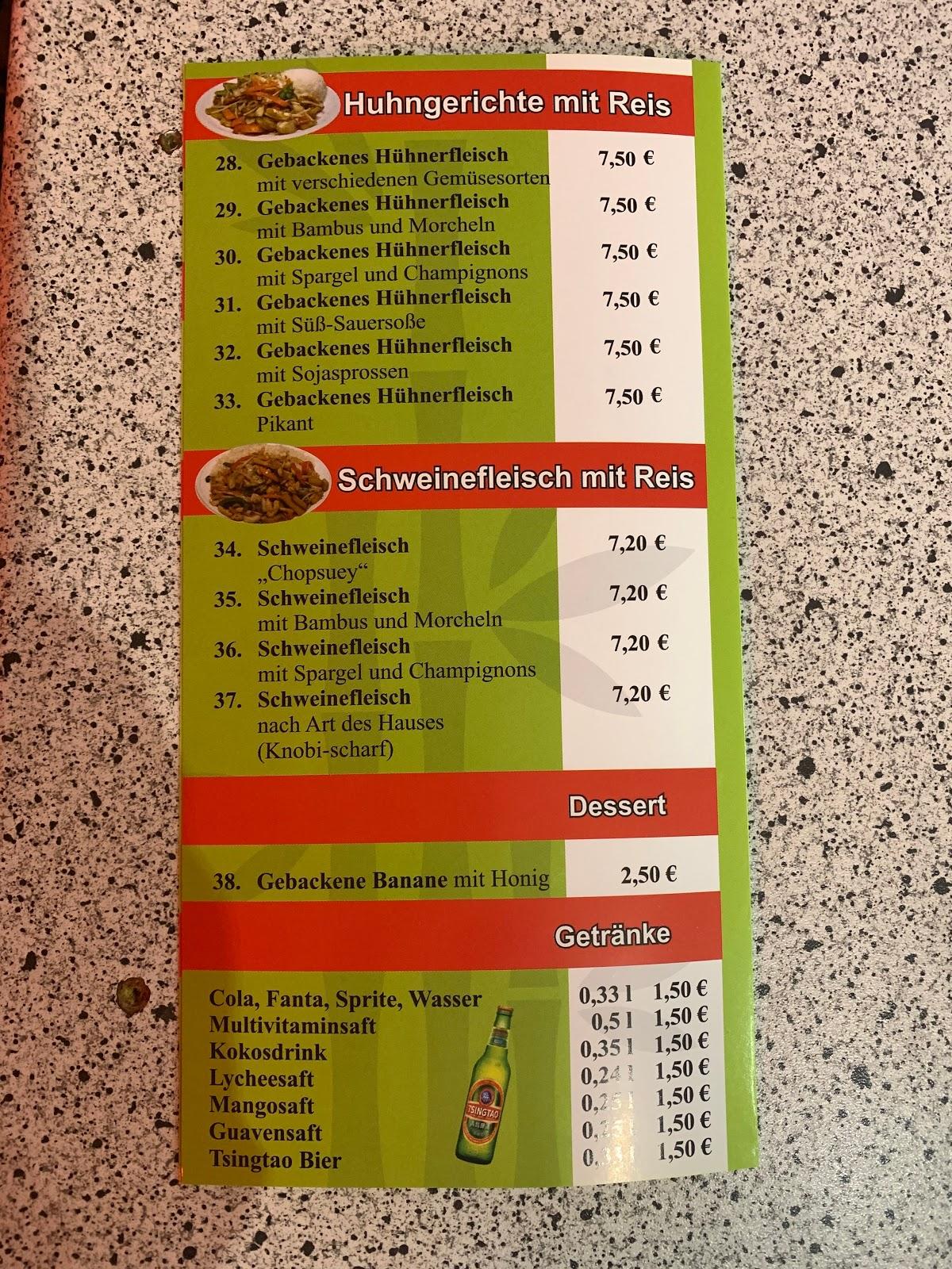 Speisekarte von Asia Imbiss pub & Bar, Einbeck