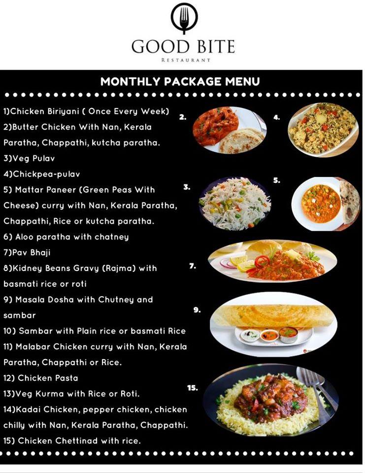 Menu at Good Bite cafe, Kaunas