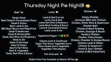 Menu at The Tiger Inn pub & bar, Turnditch