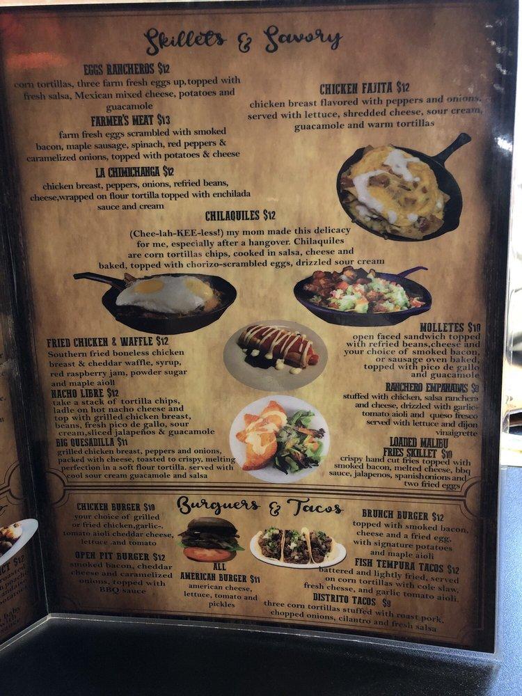 Menu at Chef Vargas restaurant, Philadelphia