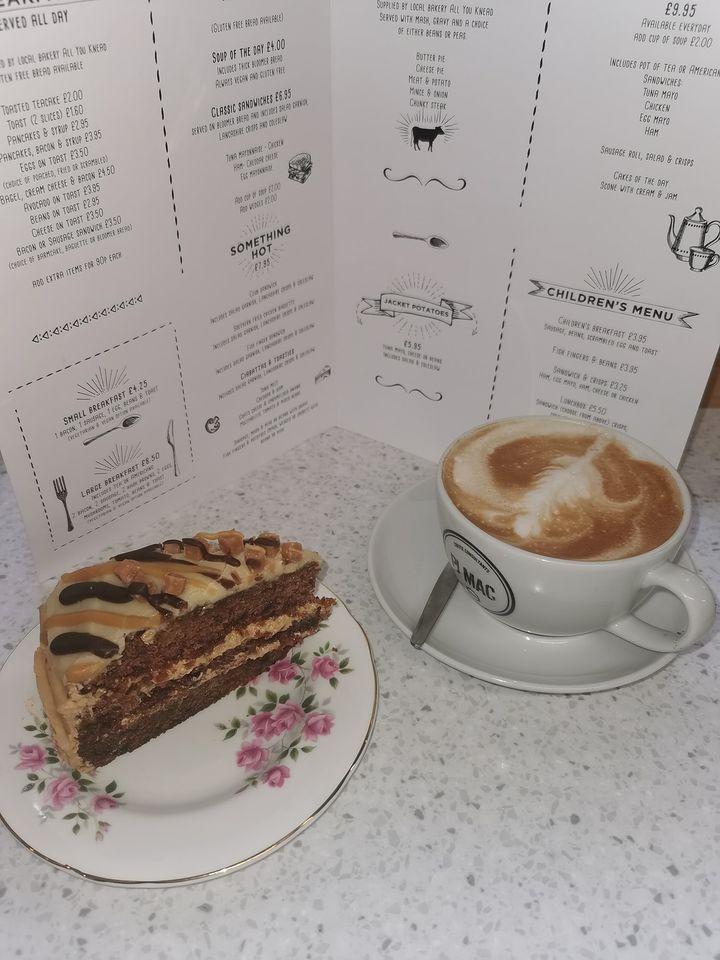 Menu at Emmas Coffee House At The Museum, Leyland