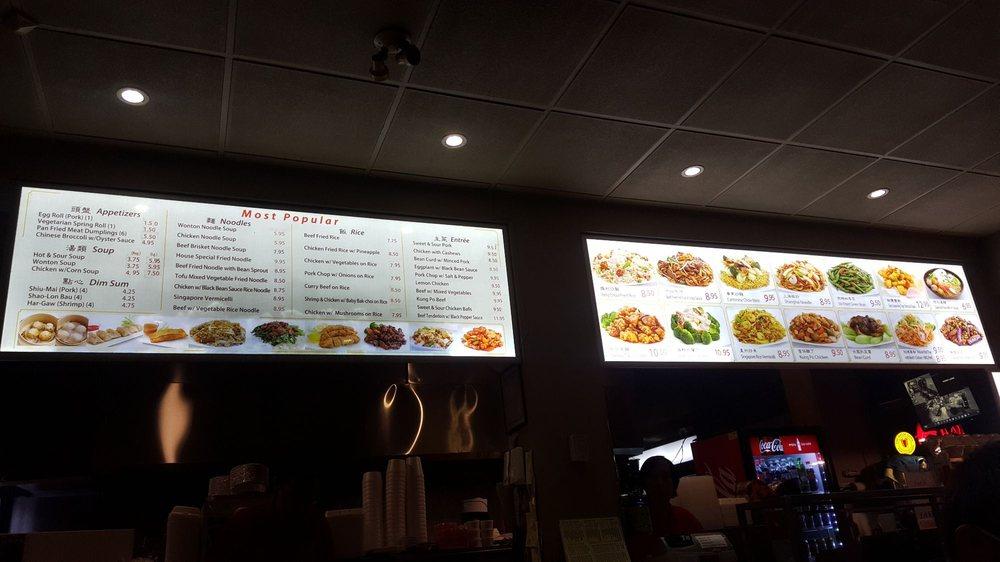 Menu at Not Just Noodles restaurant, Toronto