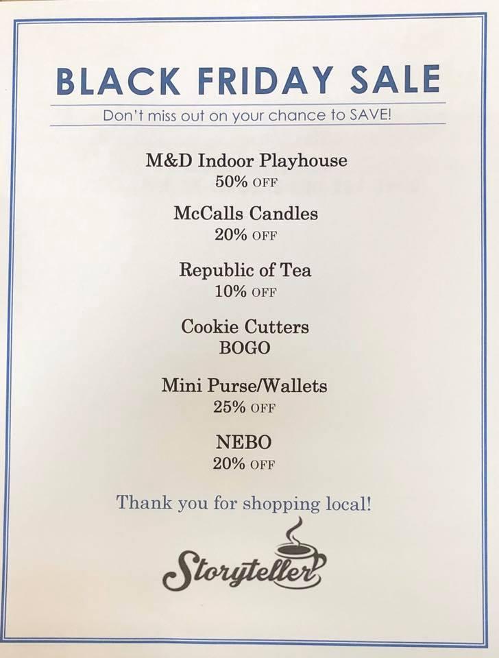 Menu at Storyteller and Jackrabbit Java, Thermopolis