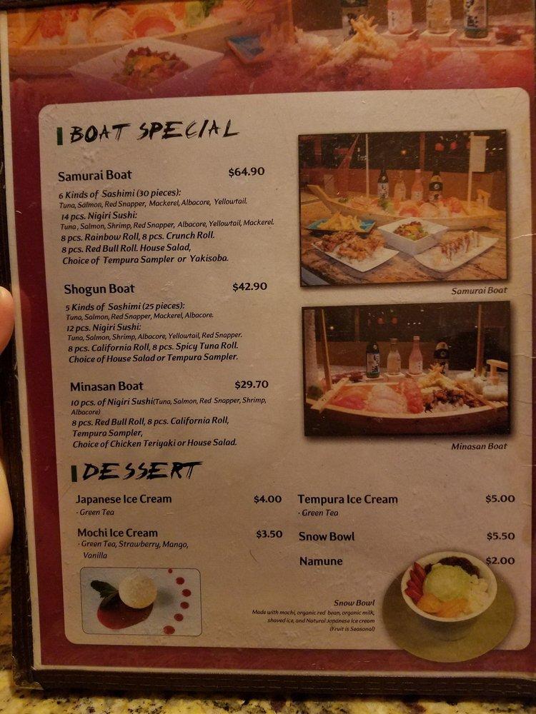 Menu at O-Dai-Ba Japanese Grill restaurant, Rancho Cucamonga