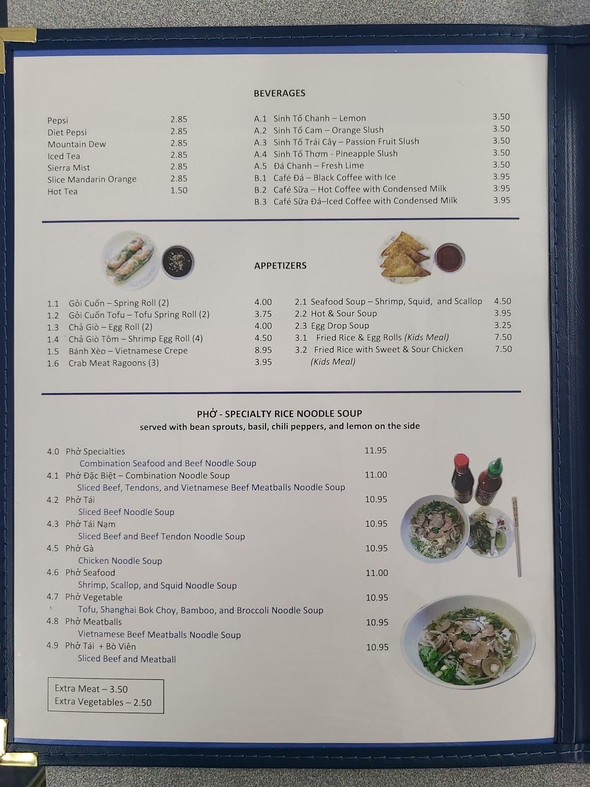 Menu at Phong Lan Restaurant, Cedar Rapids