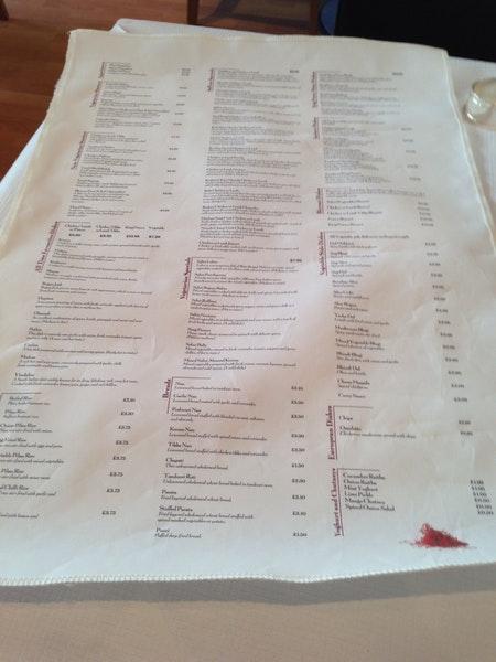 Menu at Saffron - Innerleithen (Authentic Indian Restaurant and ...