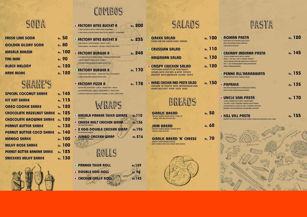Menu at The Pizza Company, Tirupati