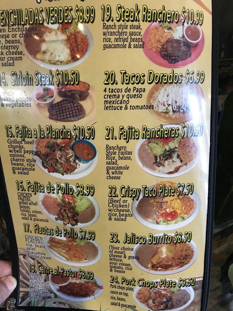 Menu at Hacinda Villarte Mexican Buffet pub & bar, San Antonio