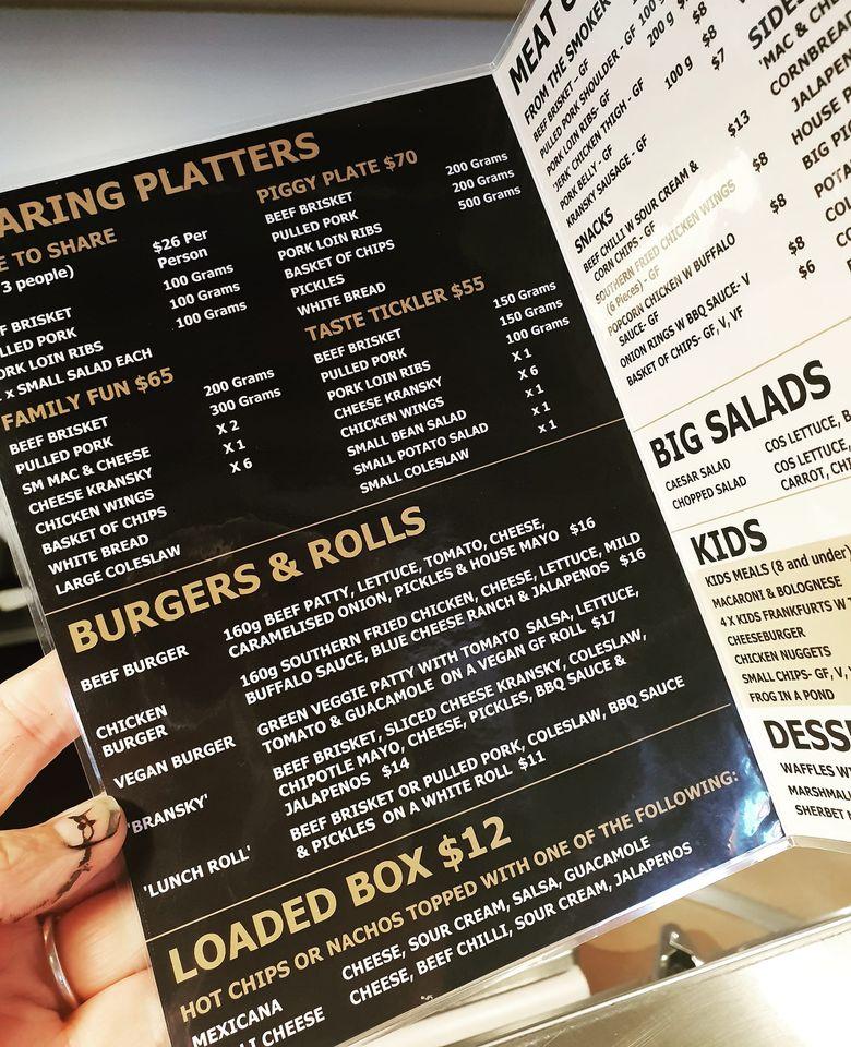 Menu at Big Pig Canteen pub & bar, Moorabbin