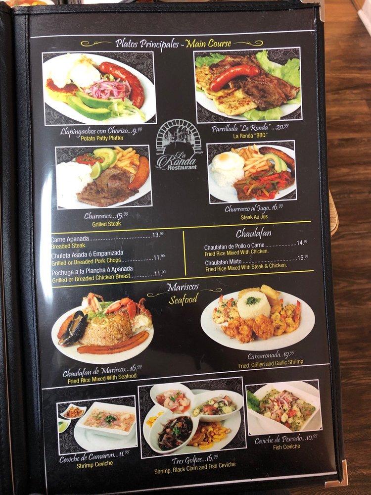 Menu at La Ronda Restaurant, North Plainfield