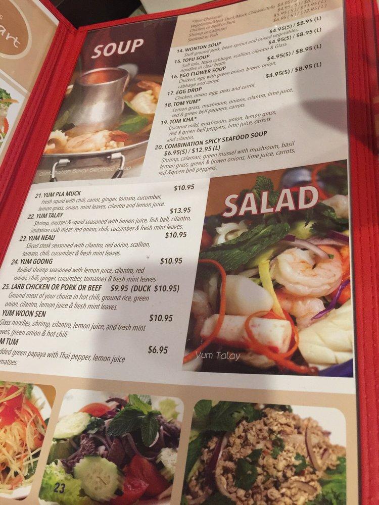 Menu at Thai Taste 2 restaurant, Bonita