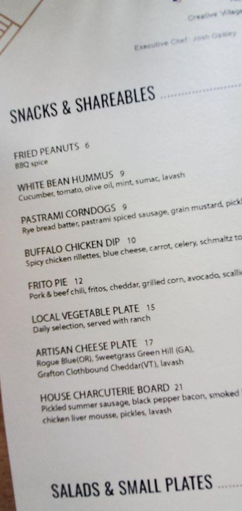 Menu at The Monroe pub & bar, Orlando