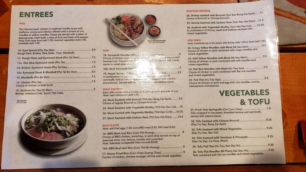 Menu at SEA Restaurant, Rochester, Mt Hope Ave
