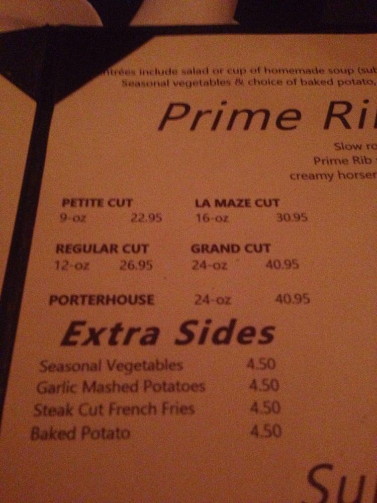 Menu at Cafe La Maze, National City, Highland Ave