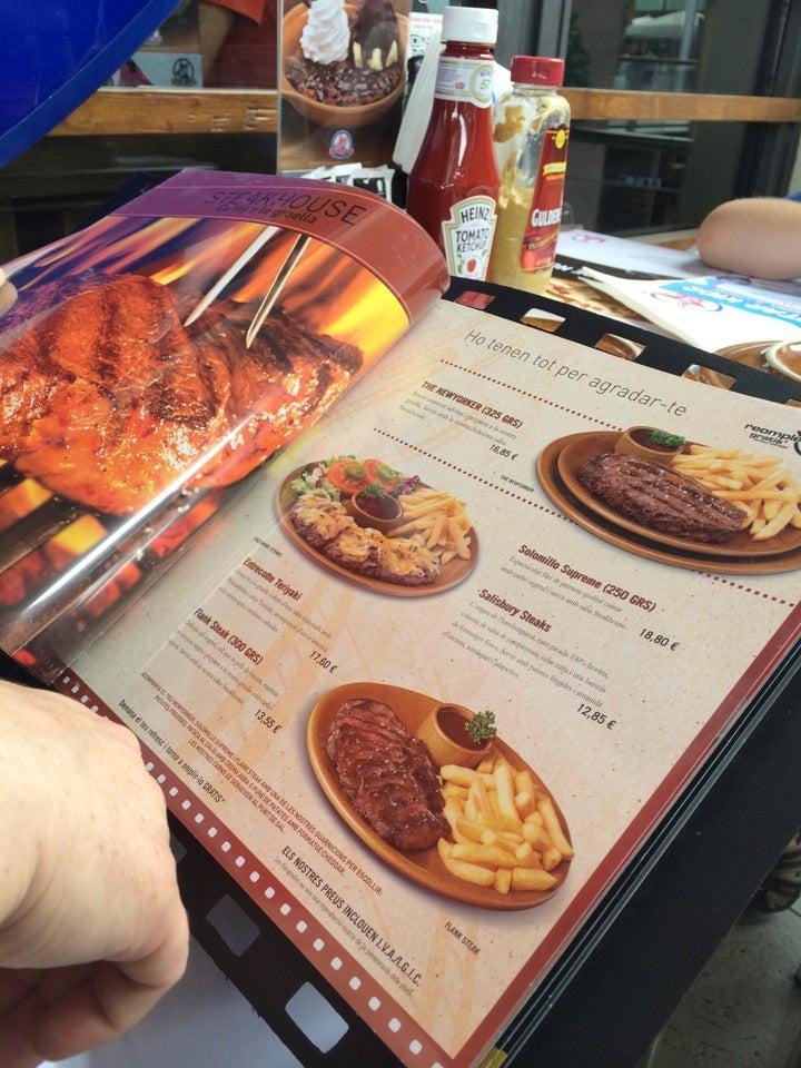 Carta del restaurante Foster's Hollywood, Barcelona, C.C. La Maquinista