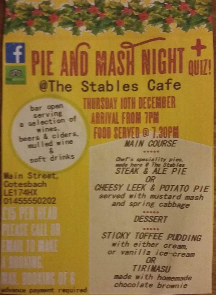 Menu at The Yard Cafe Cotesbach, Lutterworth, Main St