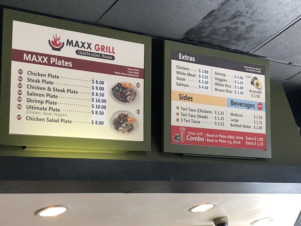 Menu at Maxx Grill restaurant, Bellflower
