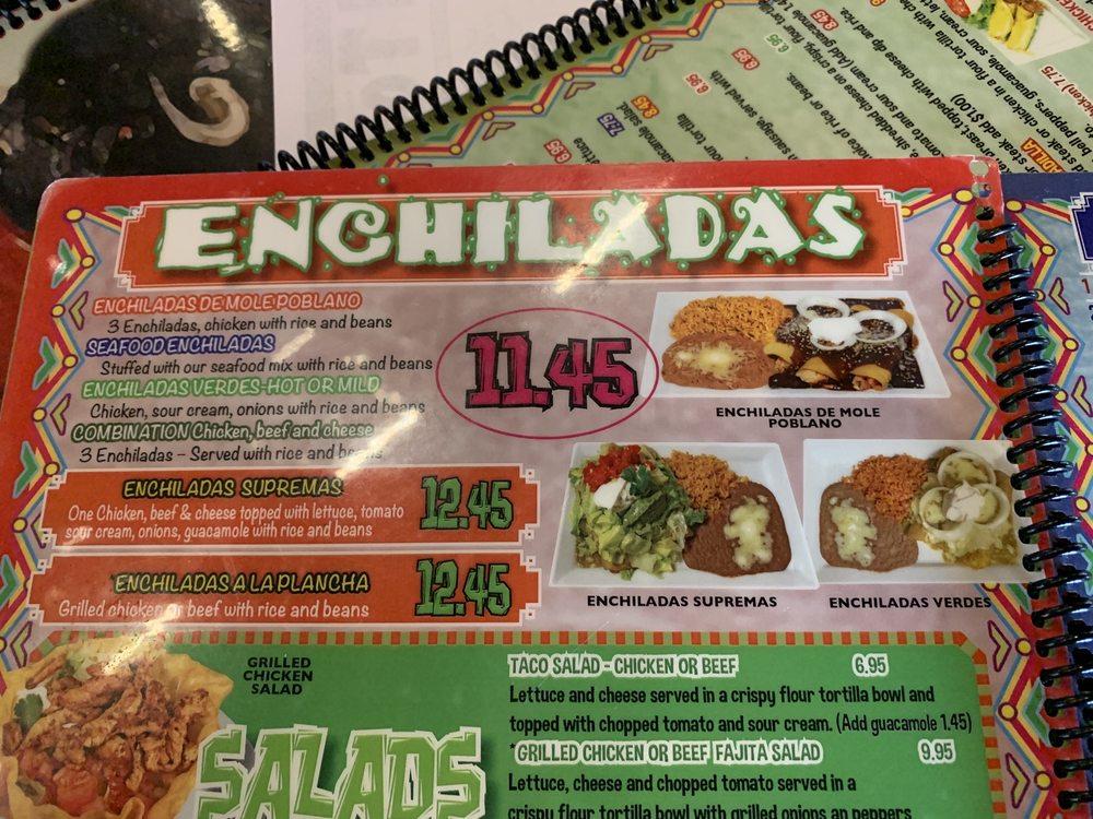 Menu at El Toreo restaurant, Ocala, SW 36th Ave