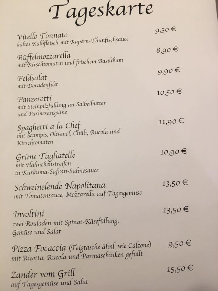 Speisekarte von Ristorante Da Pino restaurant, Volkach, Gaibacher Straße 3