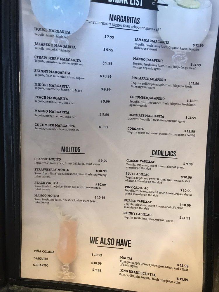 Menu at Patron Mexican Bar & Grill, Camarillo