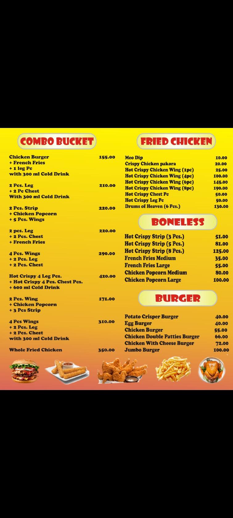 Menu at QFC - Quality Fried Chicken, Kolkata, RA 185 Shanti nagar