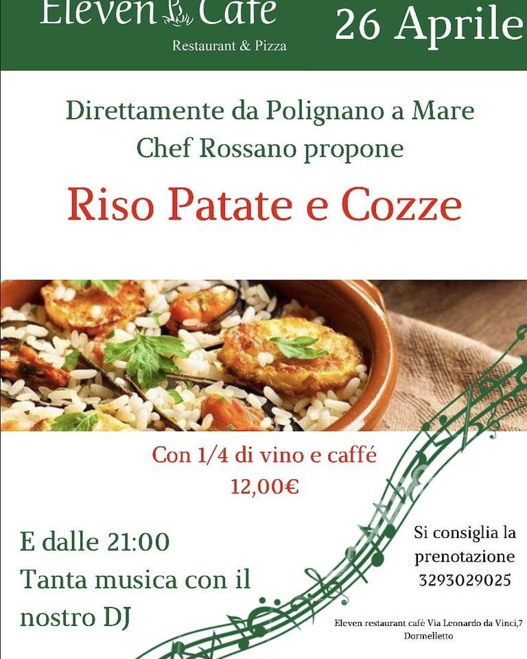 Menu da Eleven Restaurant Cafè, Dormelletto, Via Leonardo da Vinci