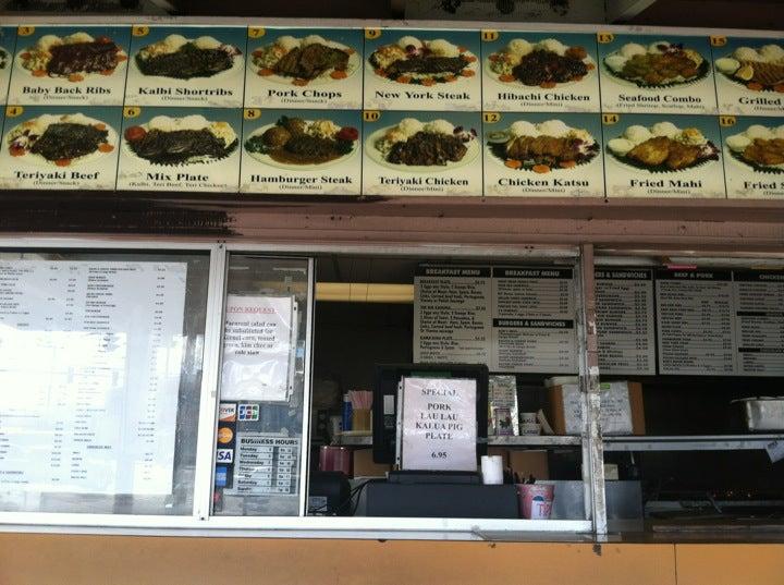 Menu at Bob's Bar-B-Que Restaurants, Honolulu, Dillingham Blvd