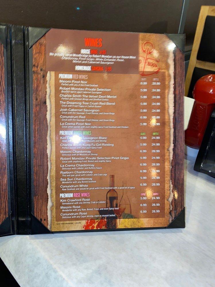 Menu at Red Hook Cajun Seafood & Bar (Bartlett), Bartlett