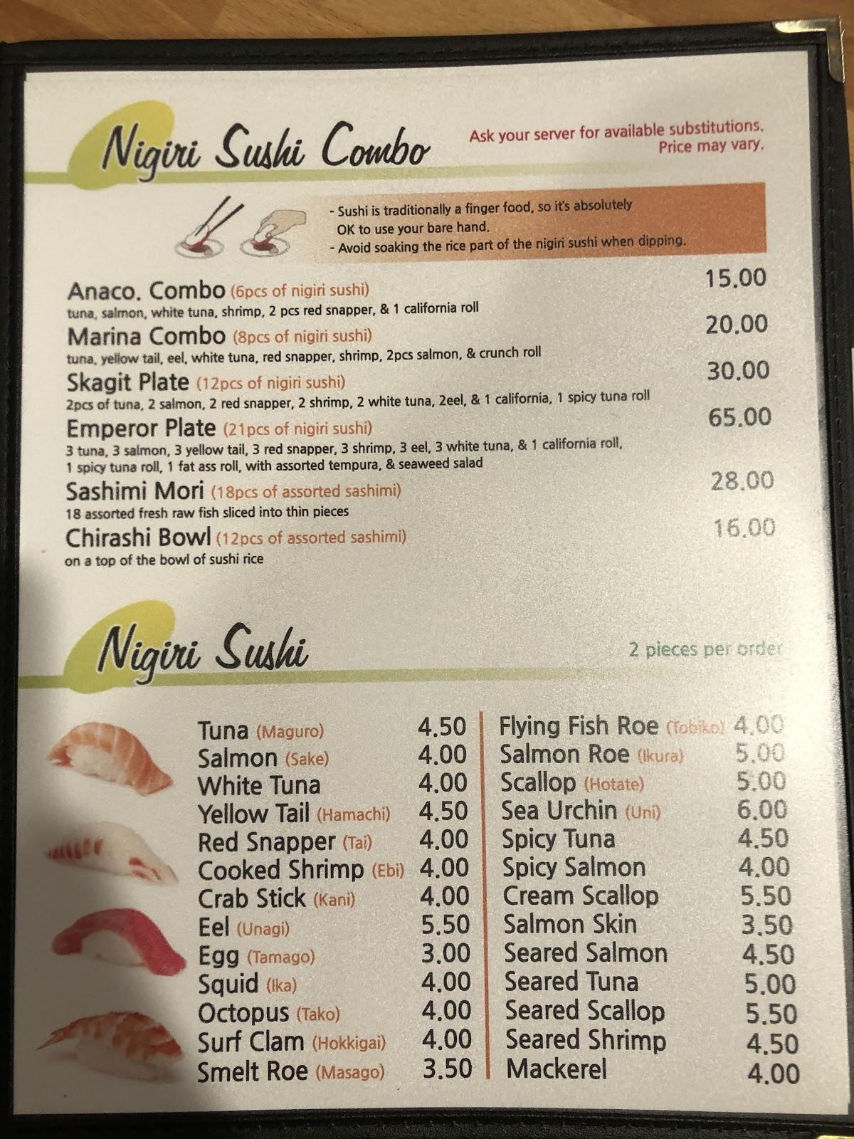 Menu at Teriyaki Time restaurant, Anacortes