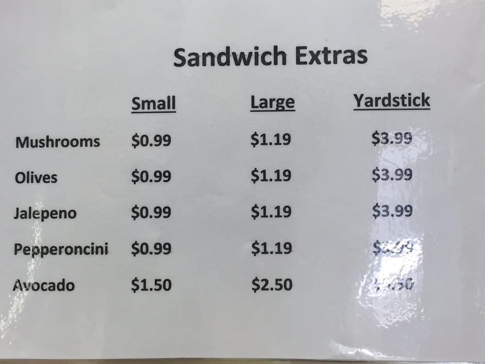 Menu at Capri Deli fast food, Covina