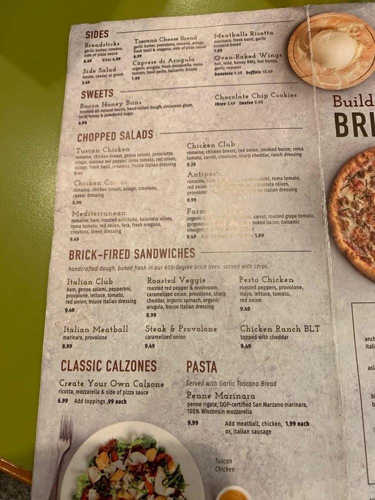 Menu at Flippers Pizzeria, Wildwood, Traverse Trl
