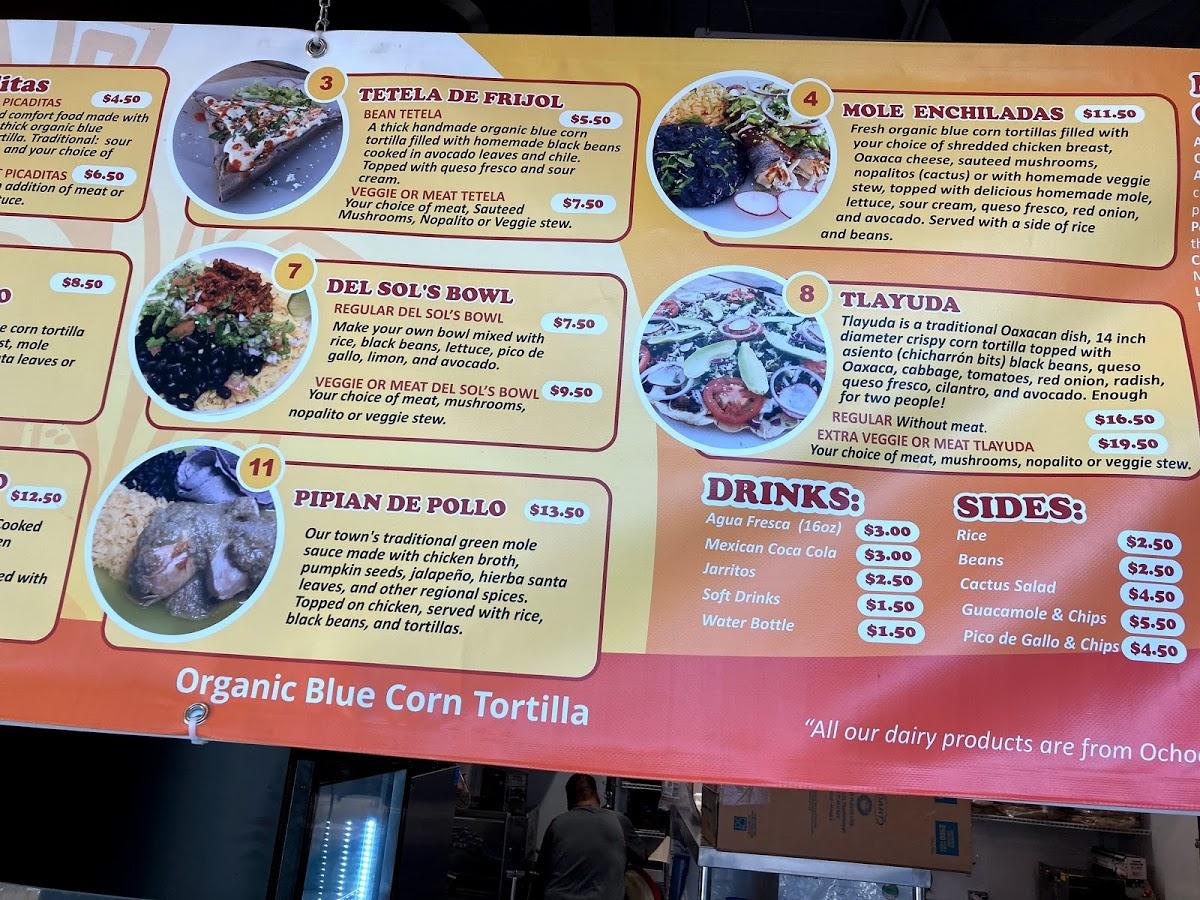 Menu at Tierra del Sol Cuisine - Montavilla restaurant, Portland, NE ...