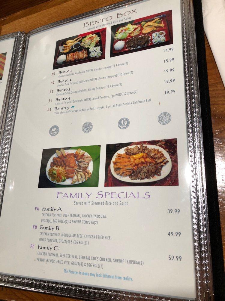 Menu at Harbor Sushi restaurant, Oak Harbor