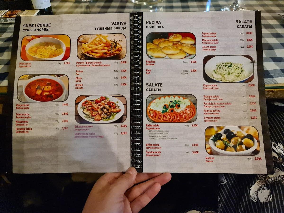 Menu at Malibu Restaurant, Sutomore