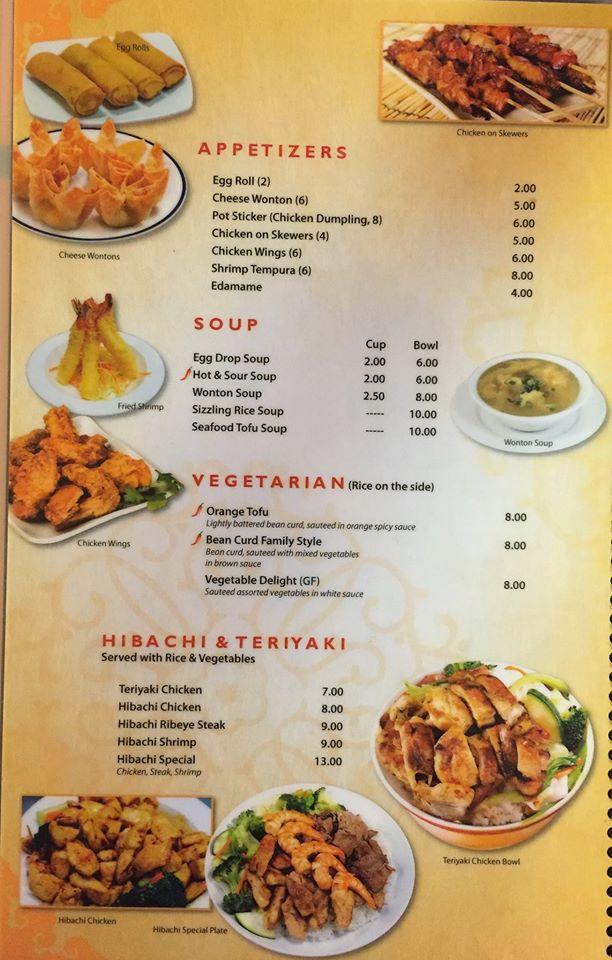 Menu at Mikasa 2 restaurant, Window Rock, 12 AZ-264