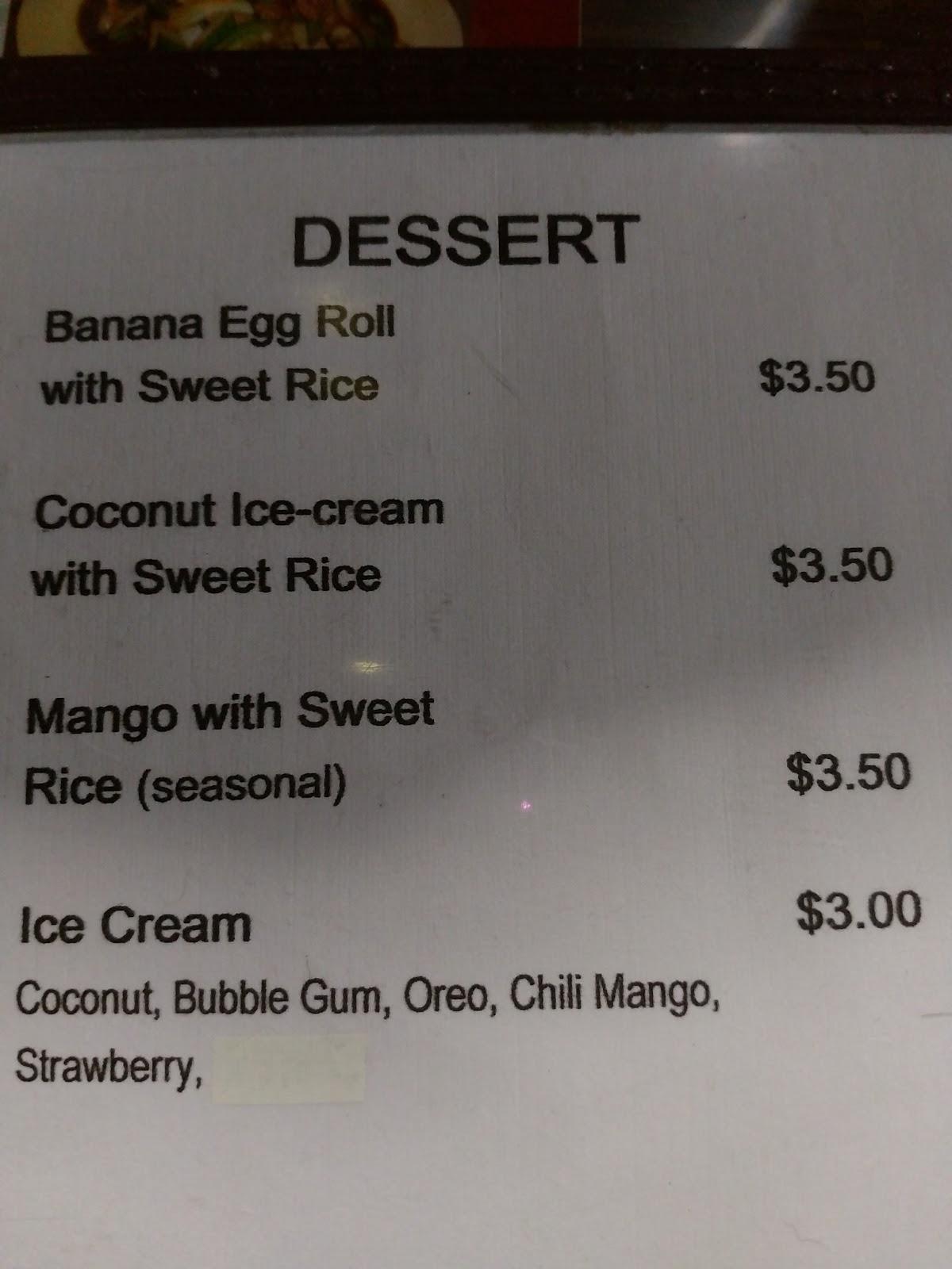 Menu at Thai Arawan restaurant, Garden City, 902 E Fulton St Building A