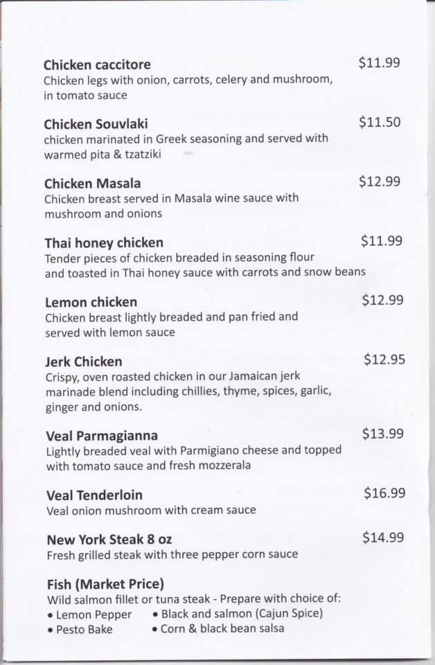 Menu at Daily Fresh Grill & Café, Markham, 14th Ave