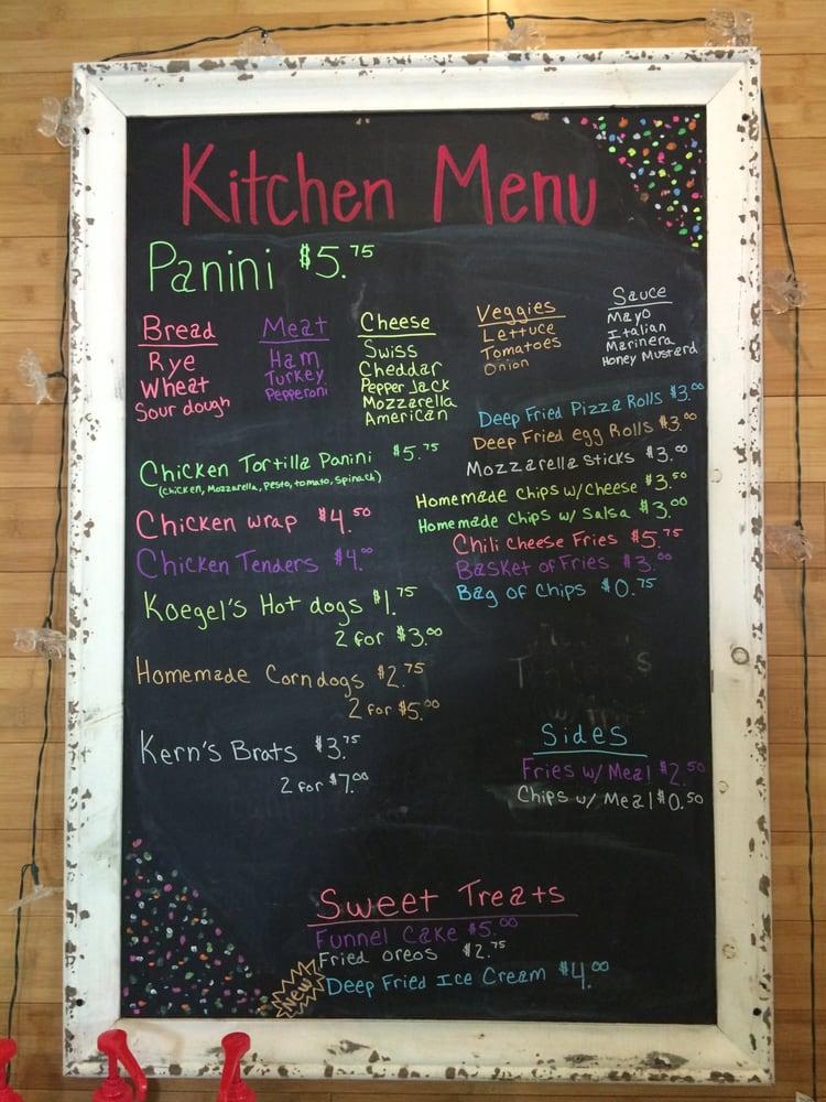 Menu at Pasty Haus restaurant, Frankenmuth