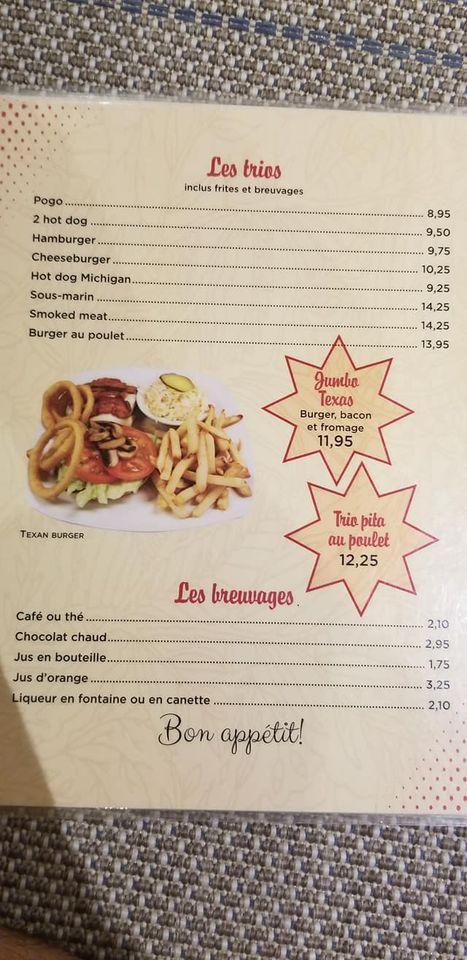 Menu au Restaurant Chez Rémi, Repentigny