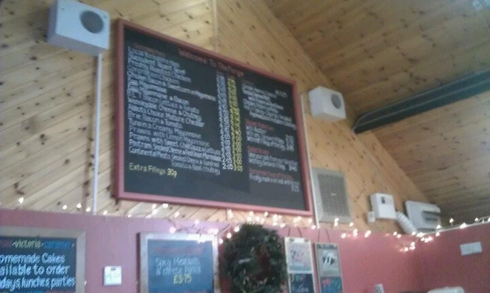 Menu at The Forge cafe, Ripon