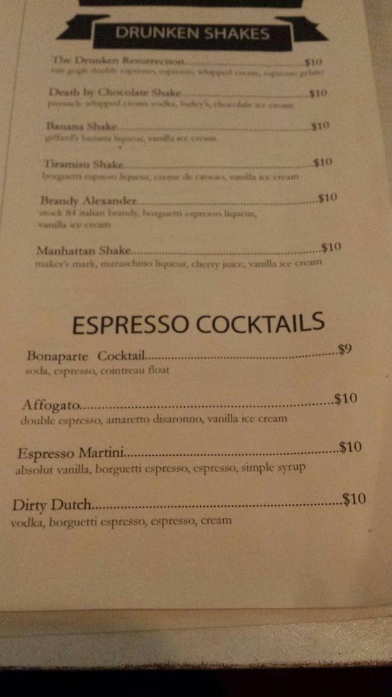 Menu at Carmella's Cafe and Dessert Bar, Charleston
