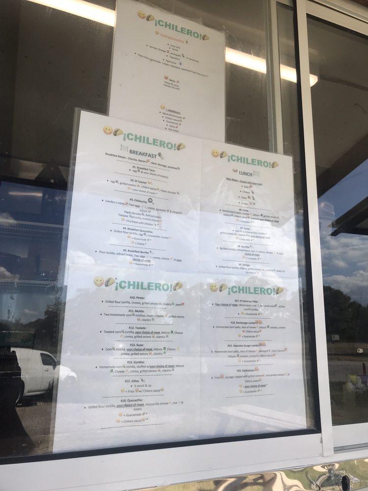 Menu at Chilero! restaurant, Cedar Creek