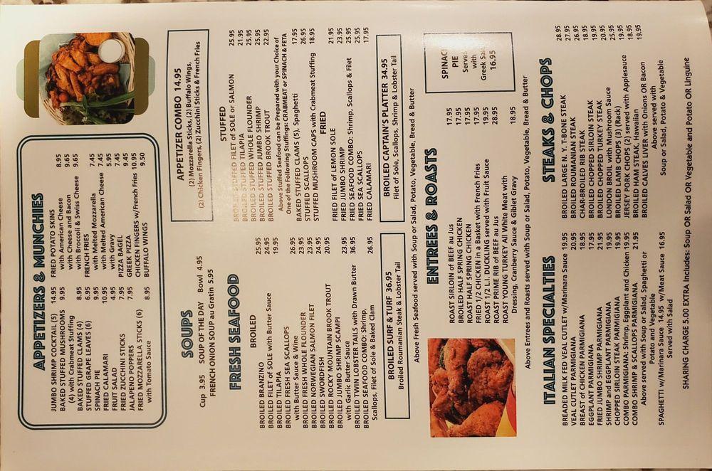 Menu at Greenvale Townhouse Restaurant, Greenvale