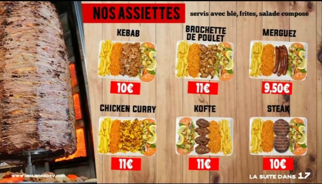 Menu at Royal Kebab Pontivy restaurant, Pontivy