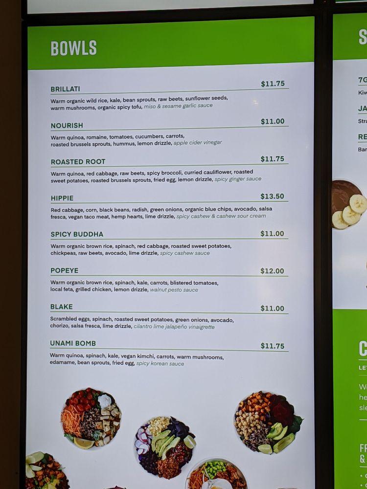 Menu at 7 Greens Detroit Salad Co. pub & bar, Detroit